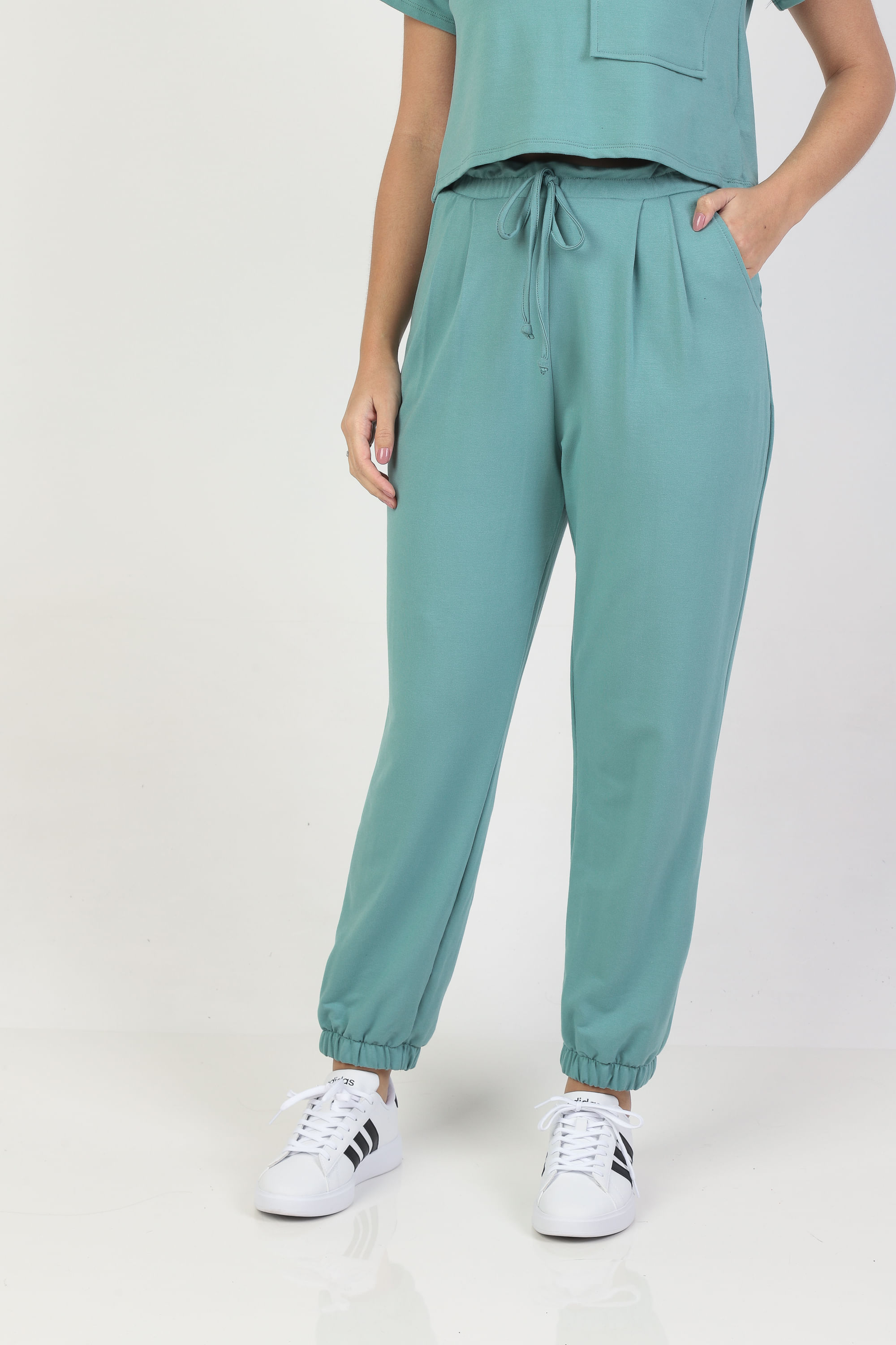Calça Jogger de Moletinho Verde - Gazzy